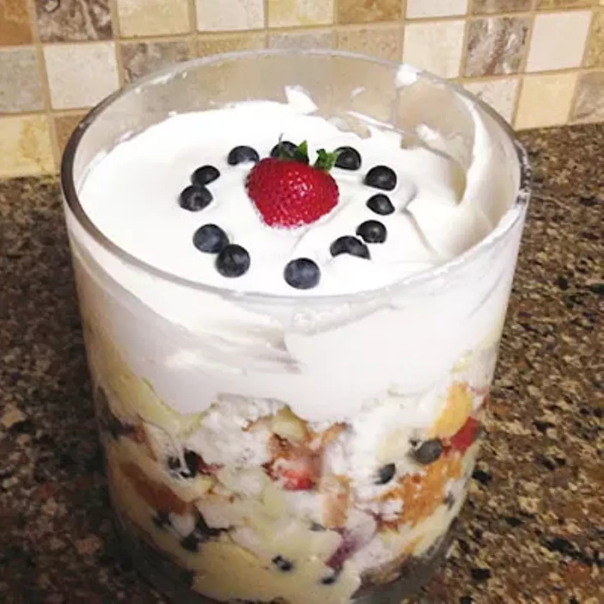 Faith Durand's Blueberry Angel Food Trifle